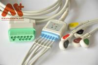 China Nihon Kohden 12Pin ECG Cable 6 Lead Snap 250cm TPU AHA Compatible for sale