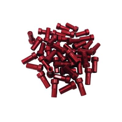 China 8G 9G 10G Spikes de motocicleta e mamilos de liga vermelha para acessórios de substituição/mudança à venda