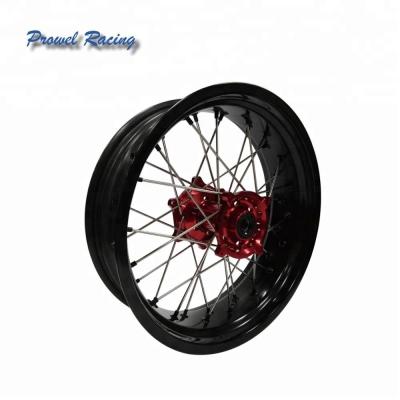Chine Aluminium 6061 T6 Motocycle Motocross Supermoto Alloy Rime de roue Taille 5.0x17 pour votre à vendre