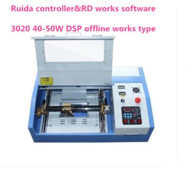 China High Grade Computer Control DSP Internal Memory 128m 300X200mm 40/50watt CO2 Laser Engraving Machine for sale