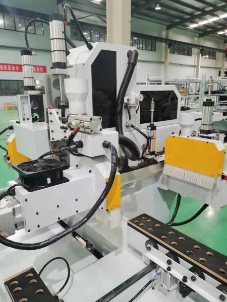Quality Automatic CNC Wood Door Frame Cutting Machine Four Sided Sawing Cutting for sale