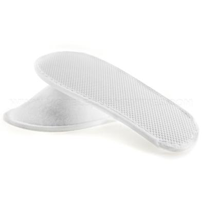 China White Fleece Close Toe Hotel Slippers for sale