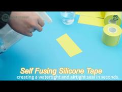 35kv Yellow Flame Retardant Self Amalgamating Silicone Tape 5cm Width