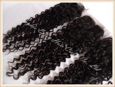 China 100% human virgin hair 4''x4''silk base lace top closure natural color body wave for sale