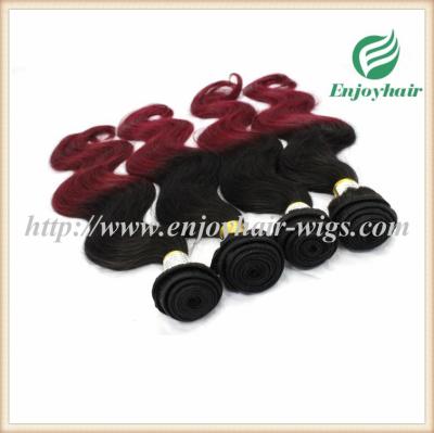 China Brazilian virgin  hair weave , natural color/99J# Body wave 10''-26''length hair extension for sale