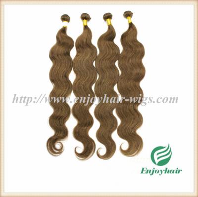 China Indian virgin hair weave hair extension 8# color body wave hair 10''-26'' hair extension for sale