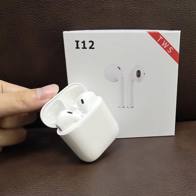 China i12 TWS Mini Air pod Bluetooth 5.0 Earphone Sports Sweatproof True Wireless Touch Earbuds Ear pod Binaural call Earphone for sale