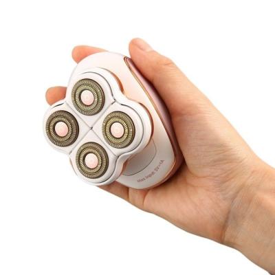 China wholesale  new   fashiPortable Four Heads Rechargeable Arm Legs Epilator Smooth Female Hair Remover Trimmer Shaver Razor for sale