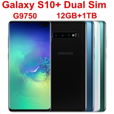 China 2019 Samsung Galaxy S10+ S10 Plus G9750 Dual Sim 12GB RAM 1TB ROM Mobile Phone Octa Core 6.4