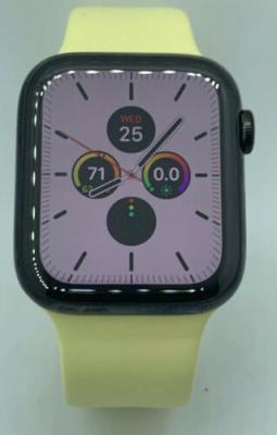 China Watch Series 5 44mm Space Black Stainless Steel Yellow Rubber Band for sale