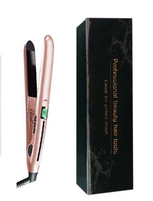 China WholesaleMeraif Hair Curling Flat Iron Gold Plate Ceramic Tourmaline Flat & Wave Professional Hair Straightener 2 in 1 for sale