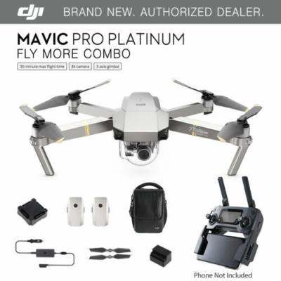 China New DJI Mavic Pro PLATINUM   Fly More COMBO Drone - 4K Stabilized Camera ActiveTrack for sale