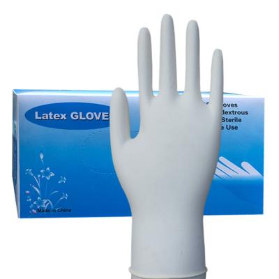 China Anti-virus Latex Rubber Gloves Disposable Medical Examination Anti-static home clean Sterilization protective gloves for sale