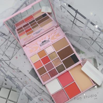 China Marlylufe Brand Makeup Palettes Set Matte Eyeshadow Pressed Powder Blush Professional Cosmetic with Battery Charge for sale