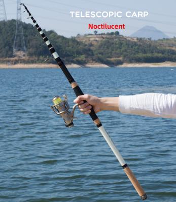 China Telescopic Carp Fishing Rod 3/3.3/3.6/3.9m T800 Carbon Fiber Tele Spinning Rods 4.0lb Power 60-200g Noctilucent Hard Pol for sale