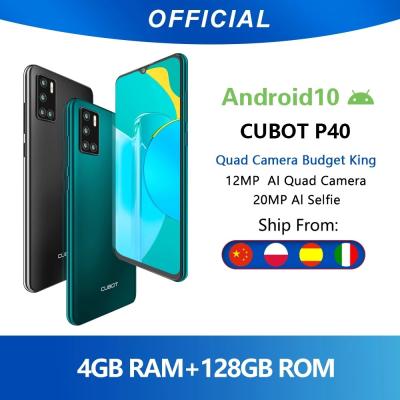 China Cubot P40 Rear Quad Camera 20MP Selfie Smartphone NFC 4GB+128GB 6.2 Inch 4200mAh Android 10 Dual SIM Card mobile phone 4 for sale