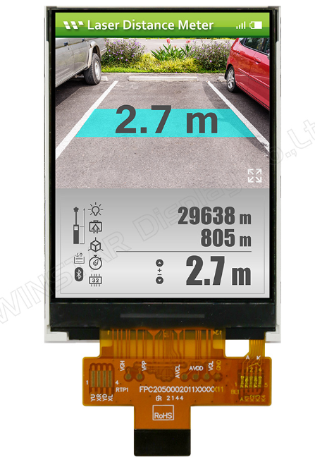 Pinout diagram of 2.4 inch TFT LCD