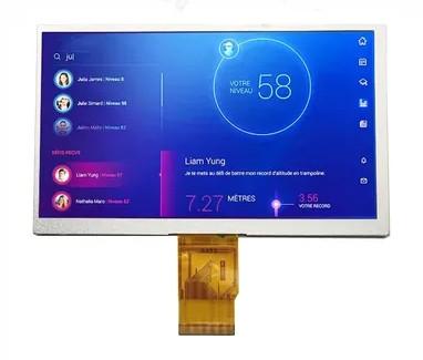 Quality LED Backlit TFT Display 7 Inch TN TFT LCD Screen 800×480 Pixels for sale