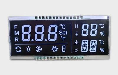 Quality VA Black LCD Display Screen 5V LCD Display PIN Connect With White Backlight for sale