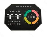 Quality Custom Shape VA LCD Display Color Segmented LCD Display 4 Digit Zebra Screen For for sale