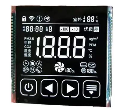 China 3.5V VA LCD Display Transmissive Monochrome Numeric Screen Seven Segment Digit LCD Module for sale
