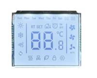 China Custom TN LCD Segment Display 77.6x60.0mm with White Backlight 4.5V 24-Pin Interface for sale