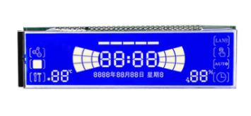 Cina Display LCD di design personalizzato STN Segmento Blu 30PIN per la macchina da pulizia in vendita