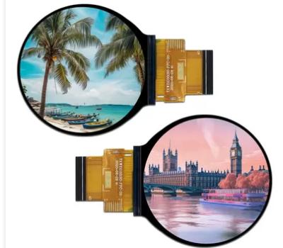 China 2Pantalla LCD TFT redonda de.1 pulgadas con resolución 480 x 480 y brillo de 450 cd/m2 para dispositivos portátiles inteligentes en venta