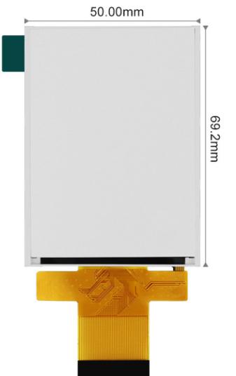 2.8 inch TFT LCD display front view