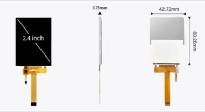 China 2.4 Inch IPS TFT LCD Display with 300 Nit Brightness 800:1 Contrast Ratio and -20~70℃ Operating Temperature for sale
