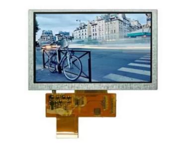China 5 Inch TFT LCD Touch Screen with 800×480 Resolution 24-bit RGB Strip and OTA7001AC/OTA9960A Drive IC for sale