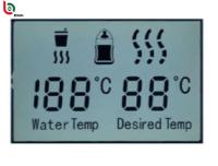 China Custom 7 Segment Transmissive LCD Display 2.8-5.0V 12 Oclock Viewing Angle for sale