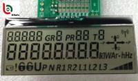 China 17 Digit 7 Segment Custom LCD Module Transflective Display I2C Serial Interface for Energy Meter for sale