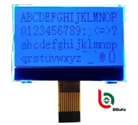 Quality 2.15 Inch 128x64 LCD Display COG Dot Matrix with ST7567 Driver IC and 10PIN Socket Type for sale