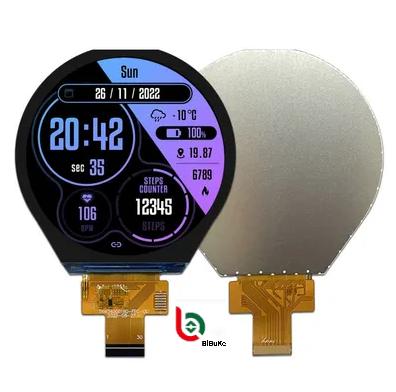 China 3.4 Inch Round TFT LCD Display with 800*800 Resolution IPS Panel and Custom Touch Screen for sale