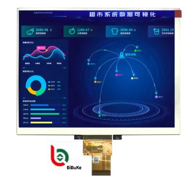 China 8-Inch 1024×768 XGA IPS Panel TFT LCD Display with 170° Viewing Angle for sale