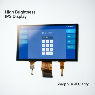 China 7-Inch IPS High Brightness 1024*600 Dots RGB Interface With CTP TFT LCD Display for sale
