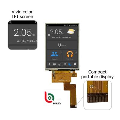 China 2.4 Inch TFT LCD Display with QVGA 240x320 Resolution and Resistive Touch Screen for sale