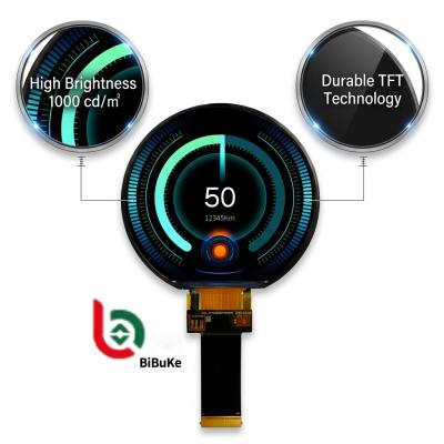 China 3.6 inch 544x506 High Brightness 1000 cd/㎡ Round TFT LCD Display with IPS-TFT Color Module for sale