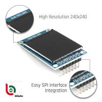 China 1.3 Inch 240x240 Resolution SPI Interface IPS TFT LCD Display Module 3.3V for sale