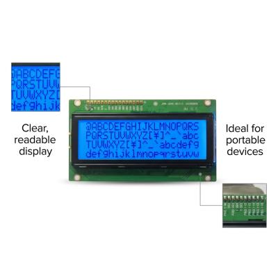 China Monochrome LCD Display STN/FSTN Module with 16 Characters X 2 Lines Reflective Polarizer and Low Power Consumption for sale