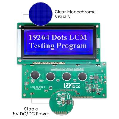 China Monochrome LCD Display 240x128 Dot Matrix 1/ 128 Duty 5V DC/DC for sale