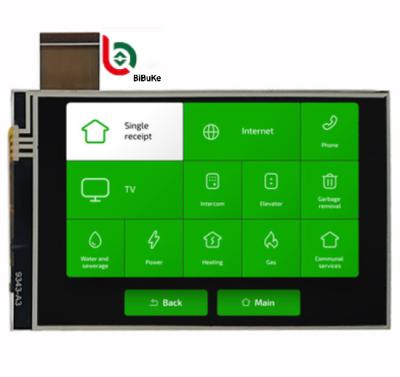 China 4 Inch 480x800 IPS TFT LCD Module with RGB Interface and RTP Resistive Touch Screen for sale