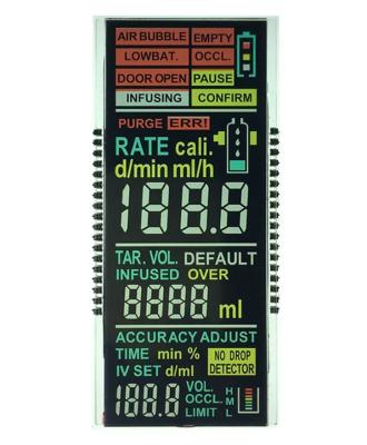 China Mini 7 Segment TN LCD Display Module with Transmissive Negative Screen and 36-Pin Connector for sale