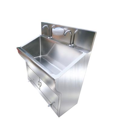 China 2400mm Two Position Hospital Scrub Sink , Hospital Hand Washing Sink 1.5mm for sale