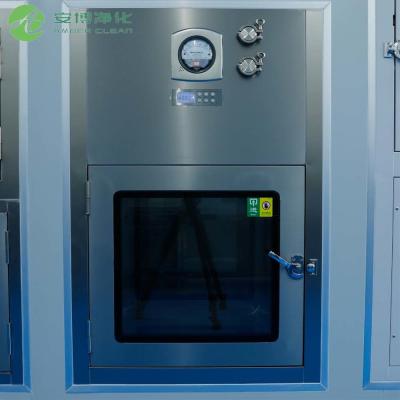 China AMBER SUS304 Passagens de Sala Limpa de Fluxo Laminar com Intertravamento Mecânico à venda