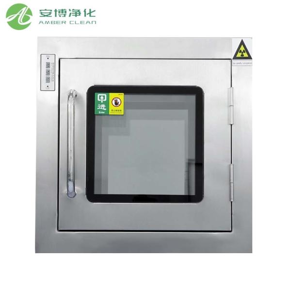 Stainless Steel Pass Box with UV Sterilization | Pharma & Laboratory Use