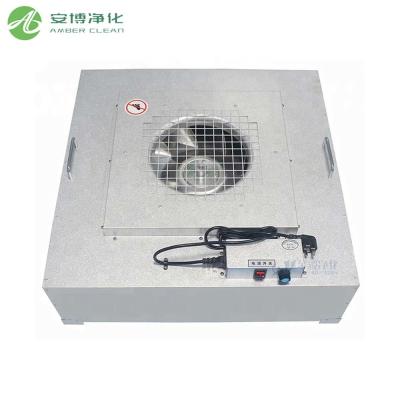 China Custom Size Galvanized Steel FFU Fan Filter Unit with HEPA Filter for sale