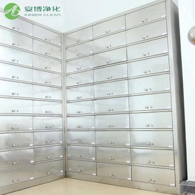 Cina Armadietto per scarpe in acciaio inox AMBER per sala operatoria per ospedale in vendita
