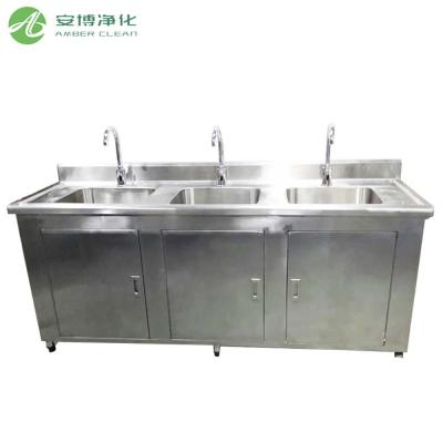 China ​ Three-Person 1.2mm SUS304 Stainless Steel Surgical Scrub Sinks For Sale​ for sale